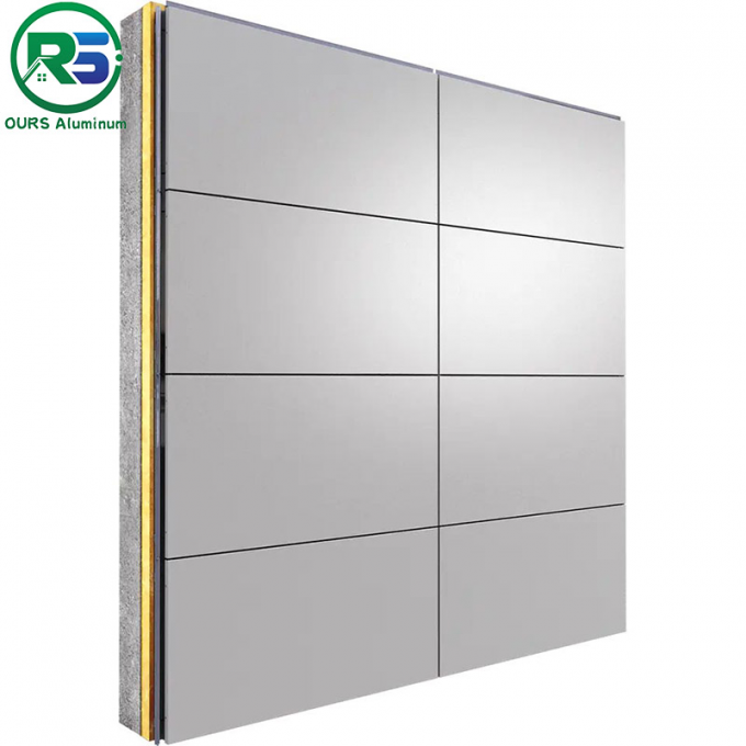 Waterproof Corrugated Aluminum Art Deco Wall Panels Suspended 300mm ...