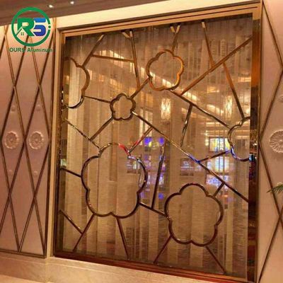 Square Tube Aluminium Decorative Screens Perforated Metal Sheet Facade