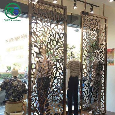 Square Tube Aluminium Decorative Screens Perforated Metal Sheet Facade