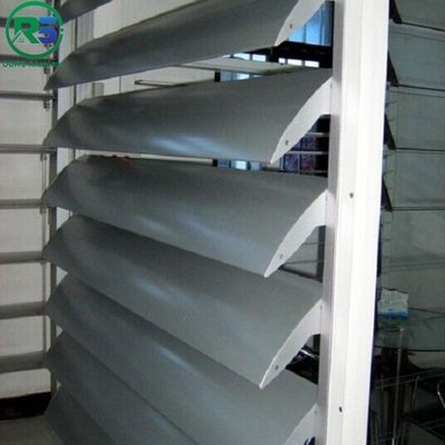 Automatic White Aluminum Sun Shade System Oval Elliptic For Large Span ...