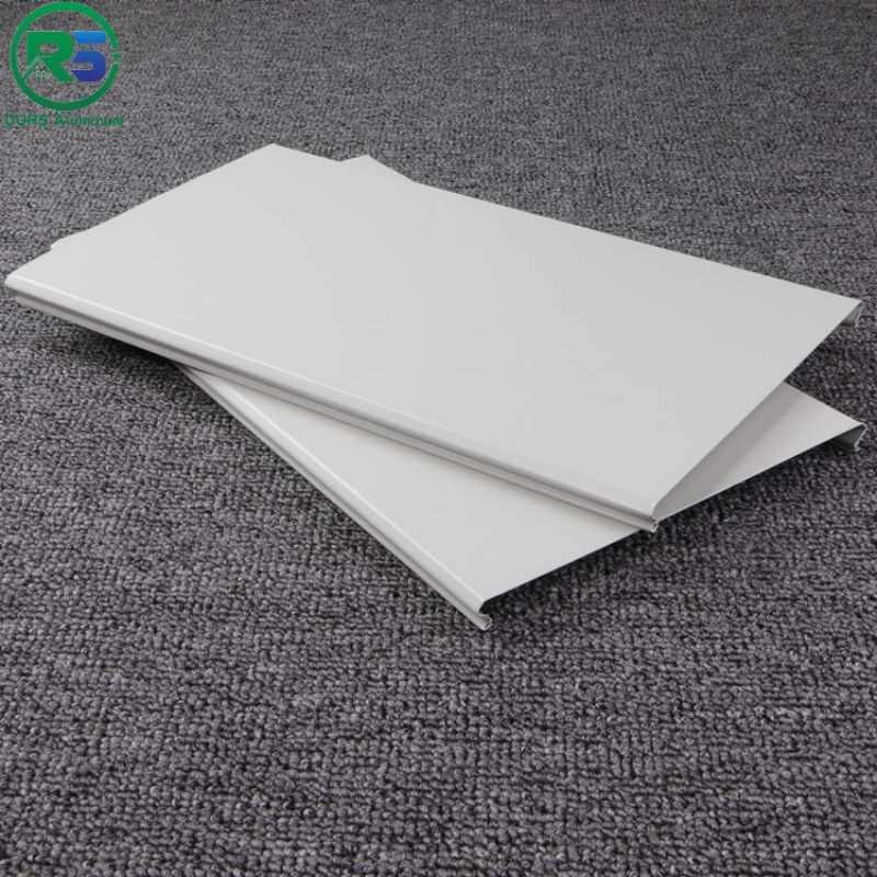 Width 100mm Commercial White Alum Strip Ceiling Linear Panels For ...