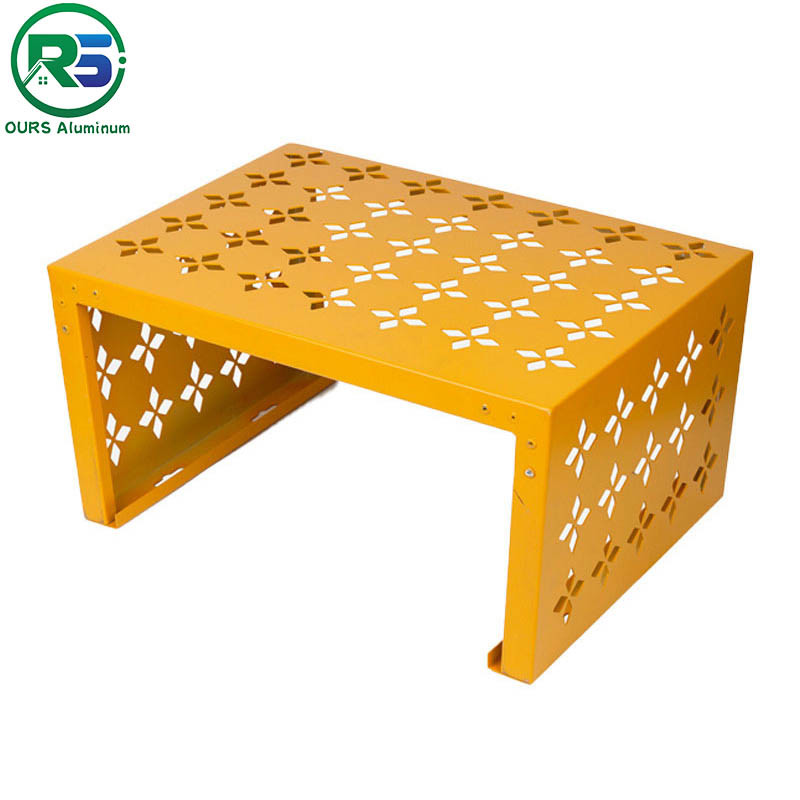 Outdoor Decorative PVDF PPG Metal Air Conditioner Cover Curved Cladding ...