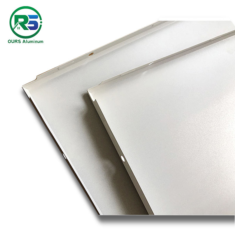 Waterproof White Metal Clip In Ceiling Tiles 0.6mm Perforated Metal ...