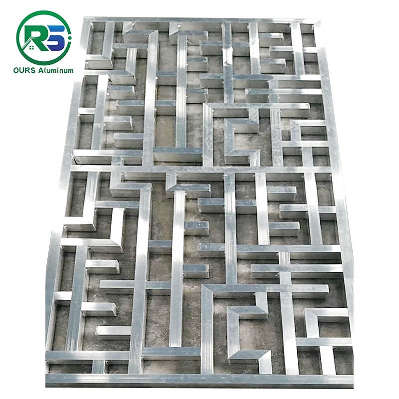 Vintage Chinese Style Decorative Metal Window Grilles 3.5mm Waterproof
