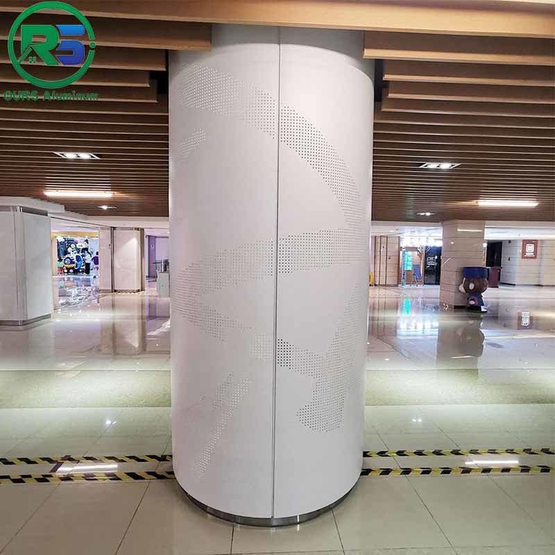 Decoration Interior Curved Aluminum Sheet Metal Wall Panels Column ...