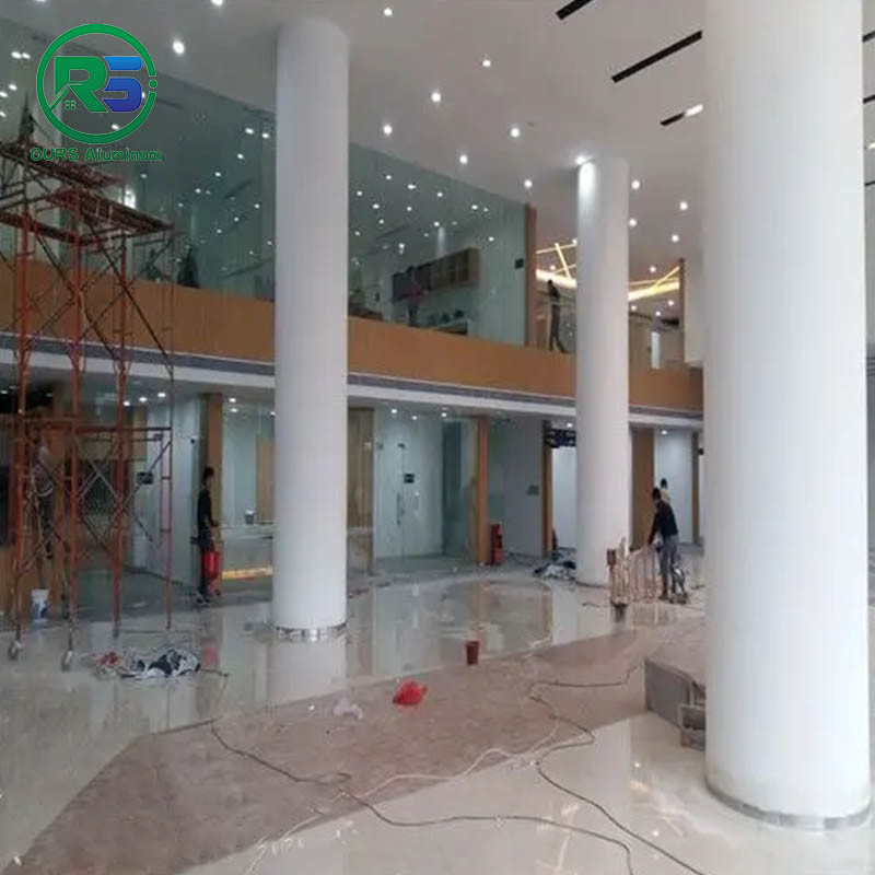 Ornament Solid Aluminum Wall Panels Concrete Column Seamless Cover 1.5 ...