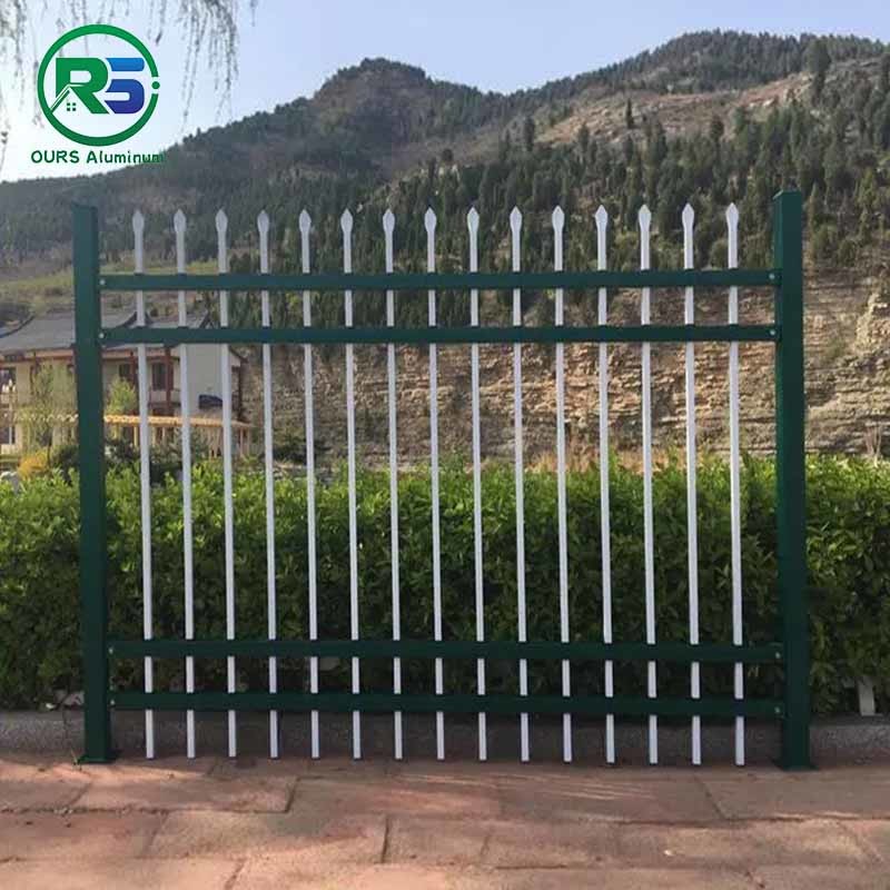 ISO Black Contemporary Aluminum Fence PPG Powder Coating Puppy Guard ...