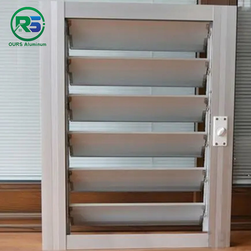 Silver Decoration Aluminum Sun Shade System Louvers European Standard ...