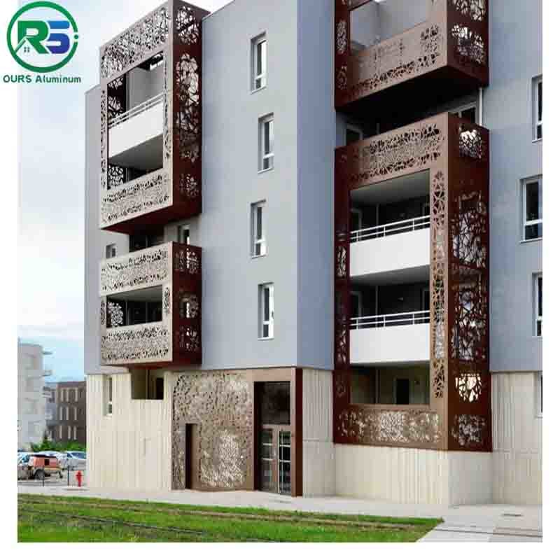 Fireproof Corrugated Aluminum Wall Panels And Aluminum Alloy Curtain ...