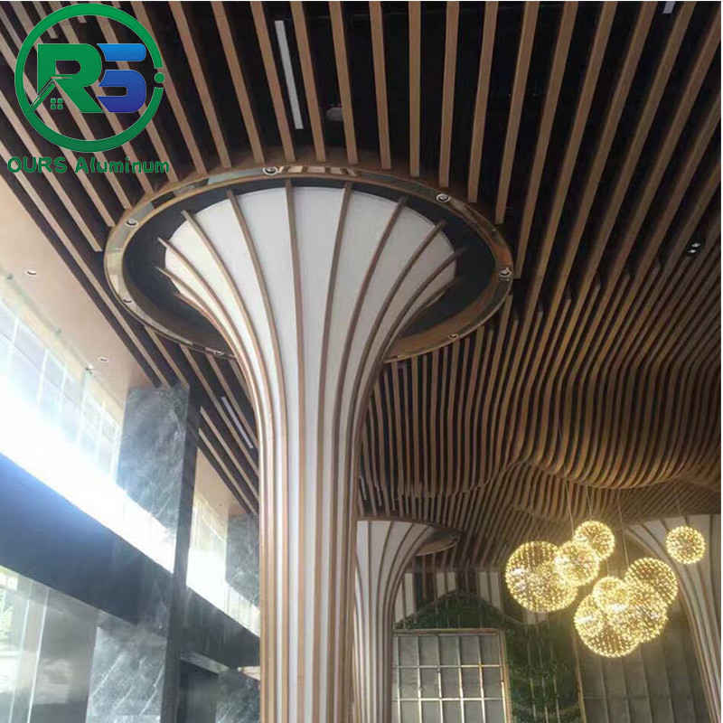 CE Indoor Linear Metal Strip Ceiling Water Drip Suspended Ceiling ...