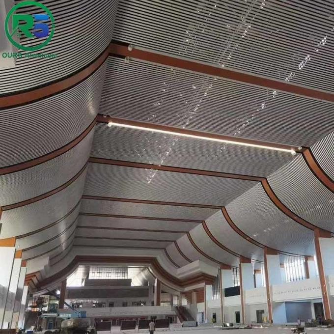 CE Indoor Linear Metal Strip Ceiling Water Drip Suspended Ceiling ...