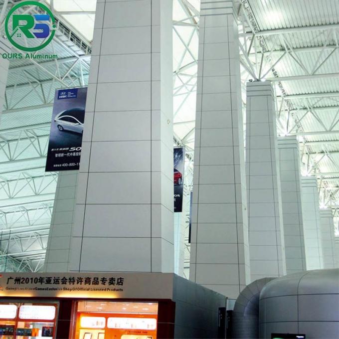 Curved Wall Aluminium Column Cladding Panel Square Pillars Cover 2.5mm